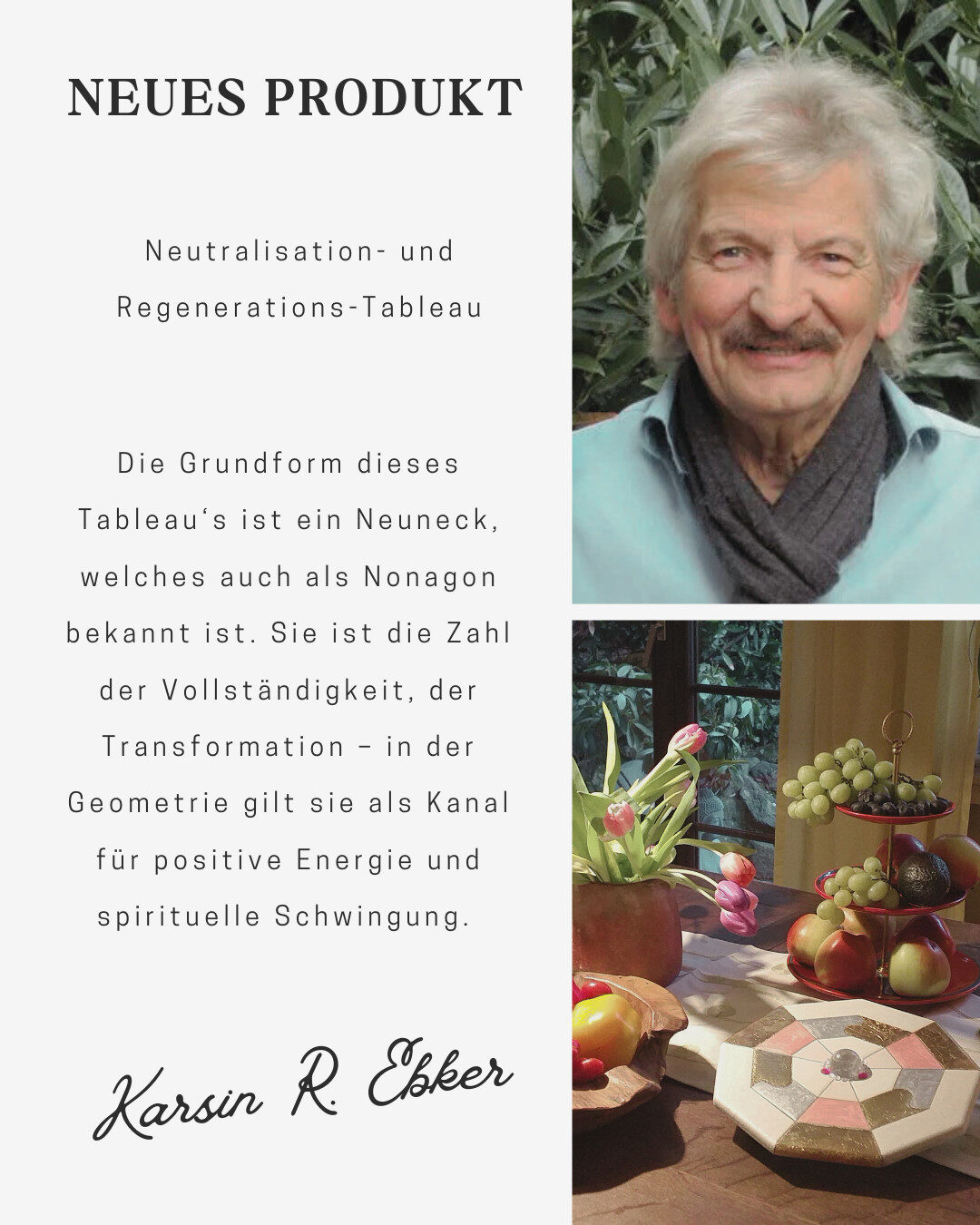 Neues Produkt - "Neutralisation- und Regenerations-Tableau" von Karsin ...